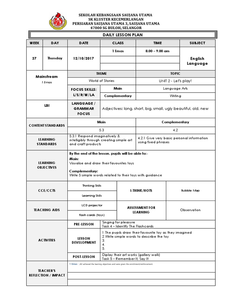 CEFR Lesson Plan Let's Play | PDF | Lesson Plan | Semiotics