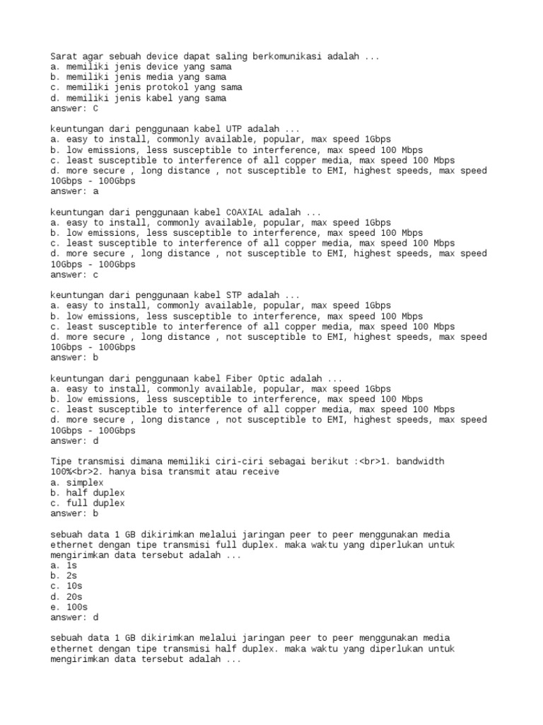 Contoh Soal Notepad | PDF