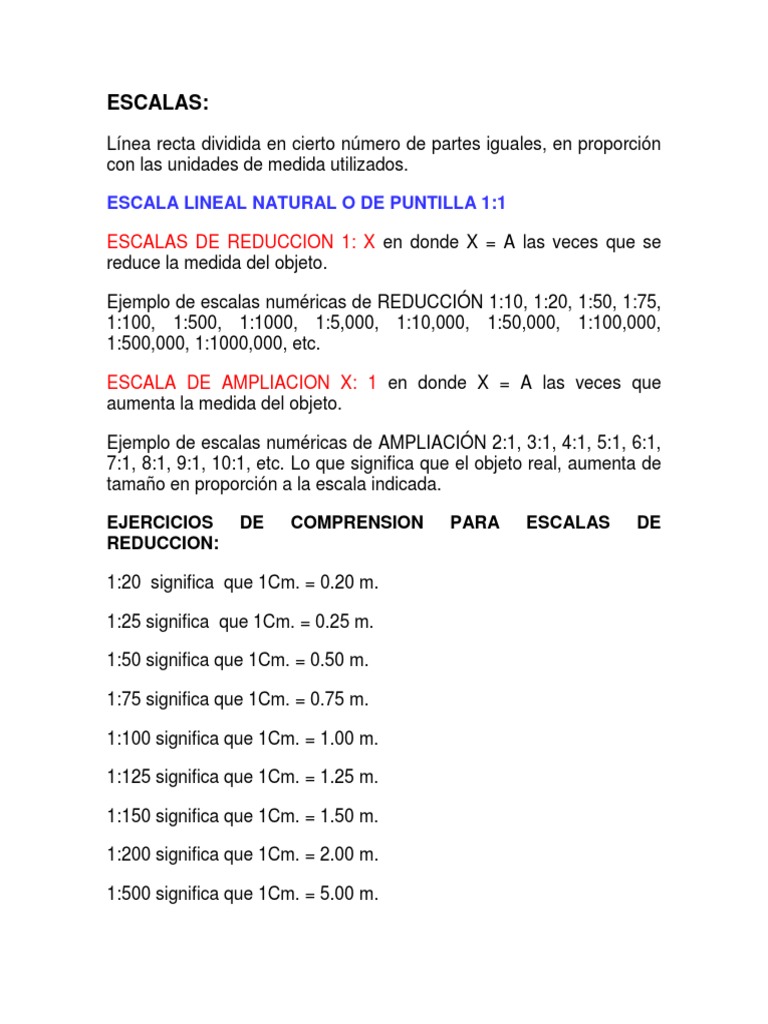 Apuntes Sobre Escalas Lineal y Grafica | PDF | Diseño de comunicacion ...