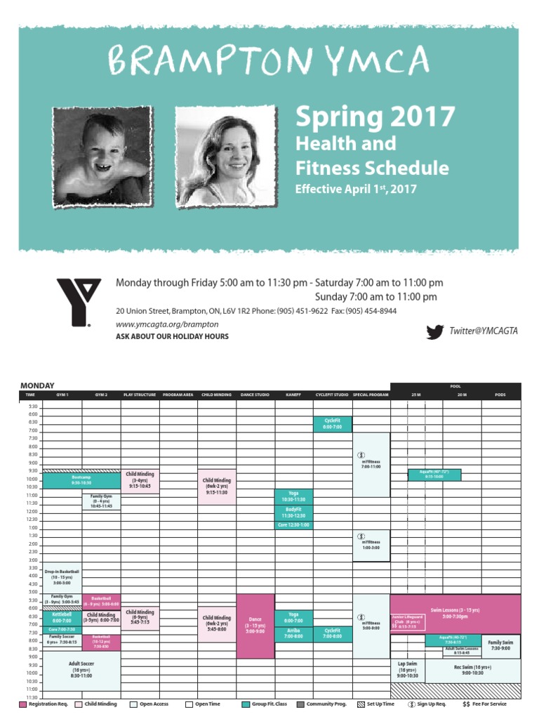 Brampton Ymca: Spring 2017 | PDF | Leisure | Sports