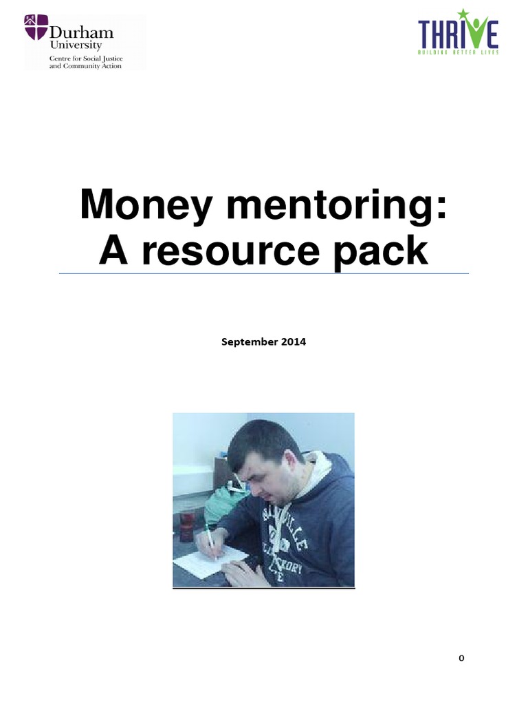 Money Mentoring Resource Pack | PDF | Mentorship | Debt