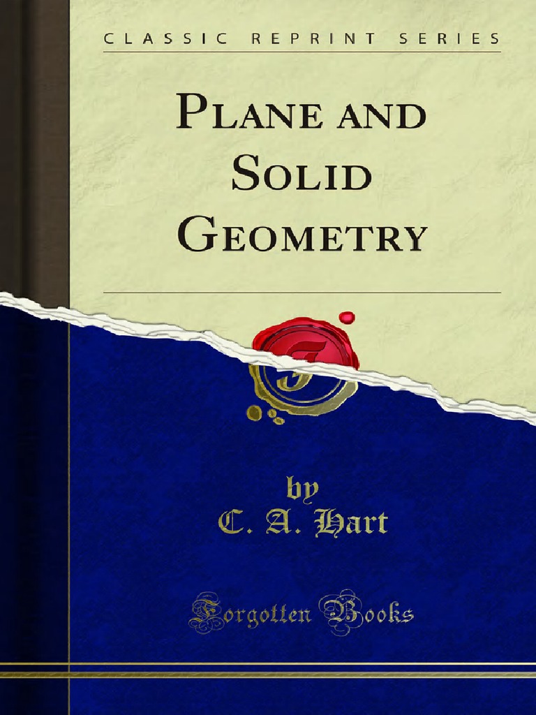 Plane and Solid Geometry | PDF | Mathematical Proof | Geometry