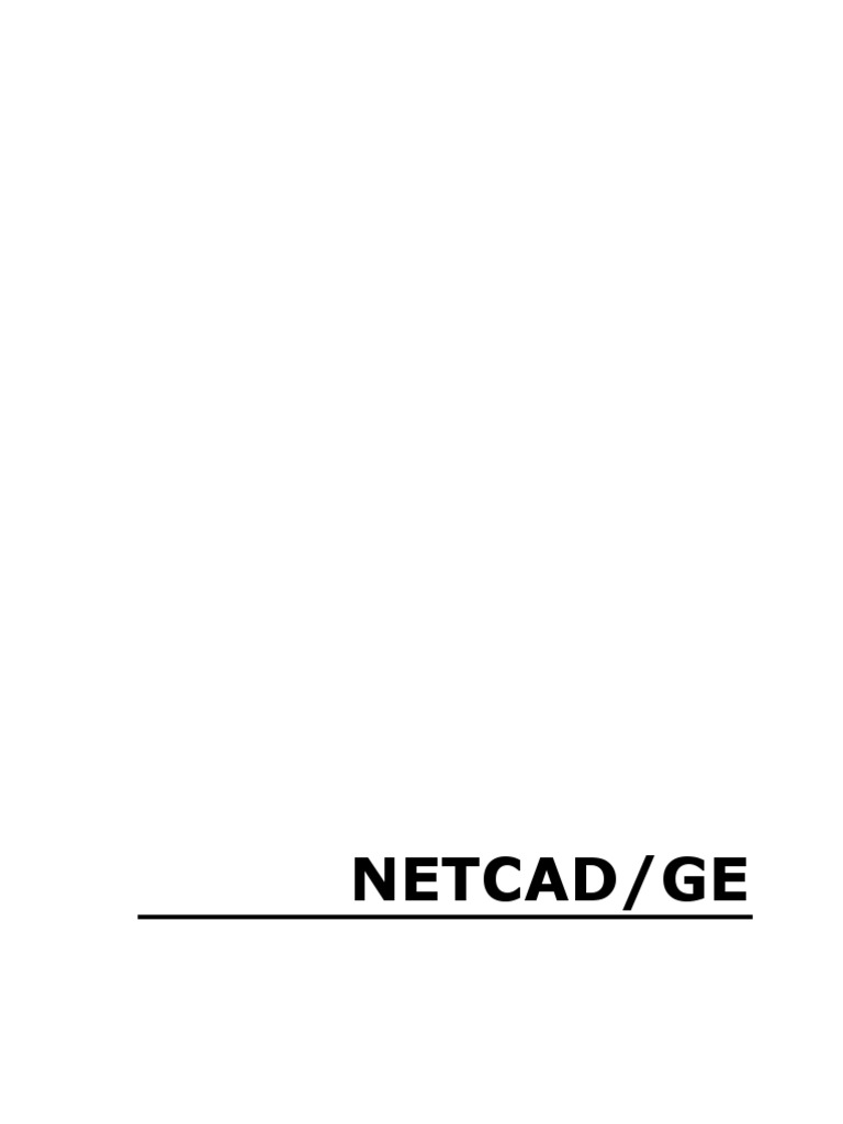 NetCAD GE Eğitim | PDF