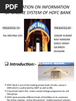 Welcome To HDFC Bank NetBanking | PDF