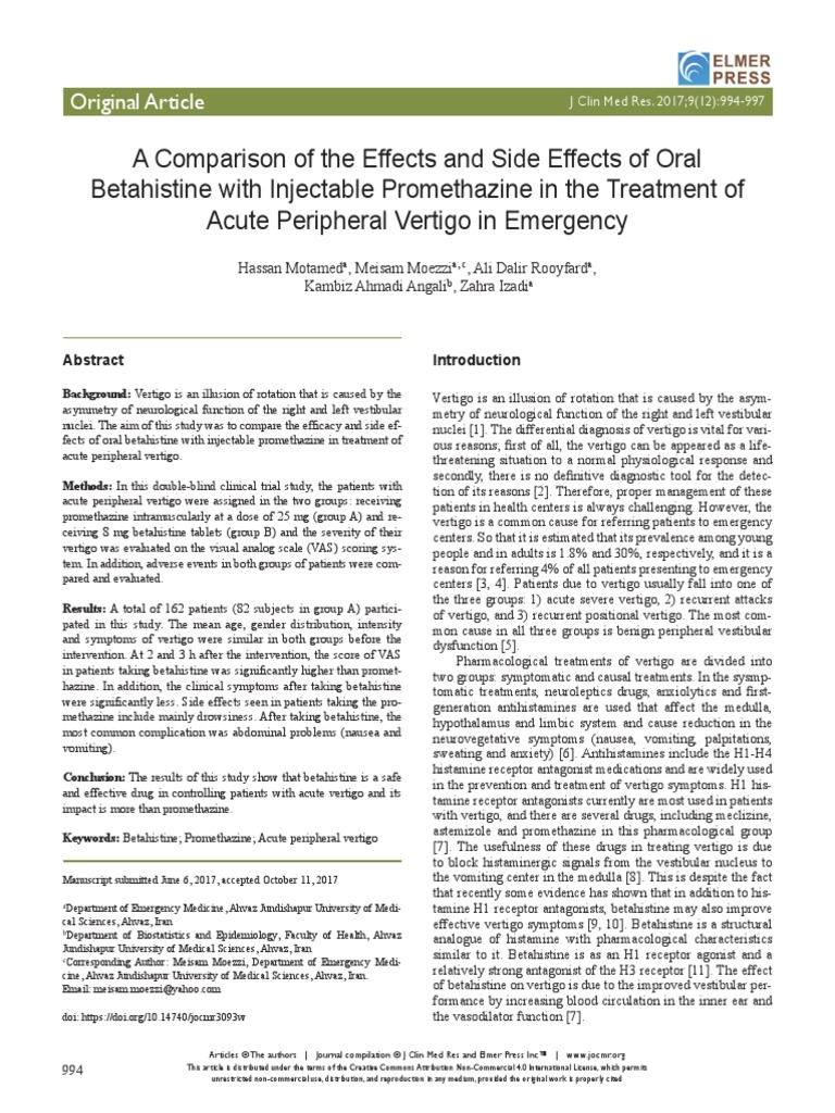 A Comparison of The Effects and Side Effects of Oral | Download Free ...
