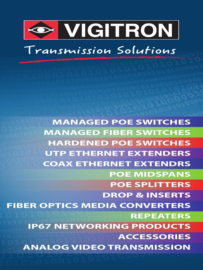 Vigitron Brochure 2017 | PDF | Network Switch | Ethernet