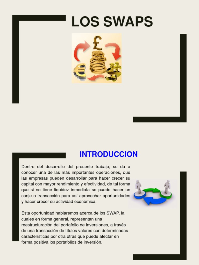 Introducción a los Swaps Financieros | PDF | Swap (Finanzas) | Bolsa