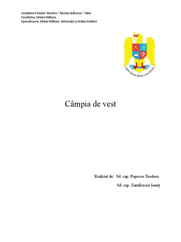 Câmpia de Vest | PDF