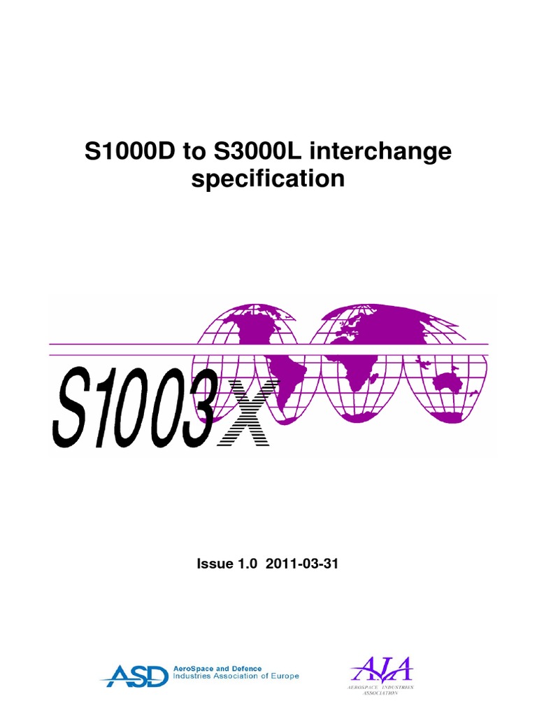 S1000D To S3000L Interchange Specification: Issue 1.0 2011-03-31 | PDF ...