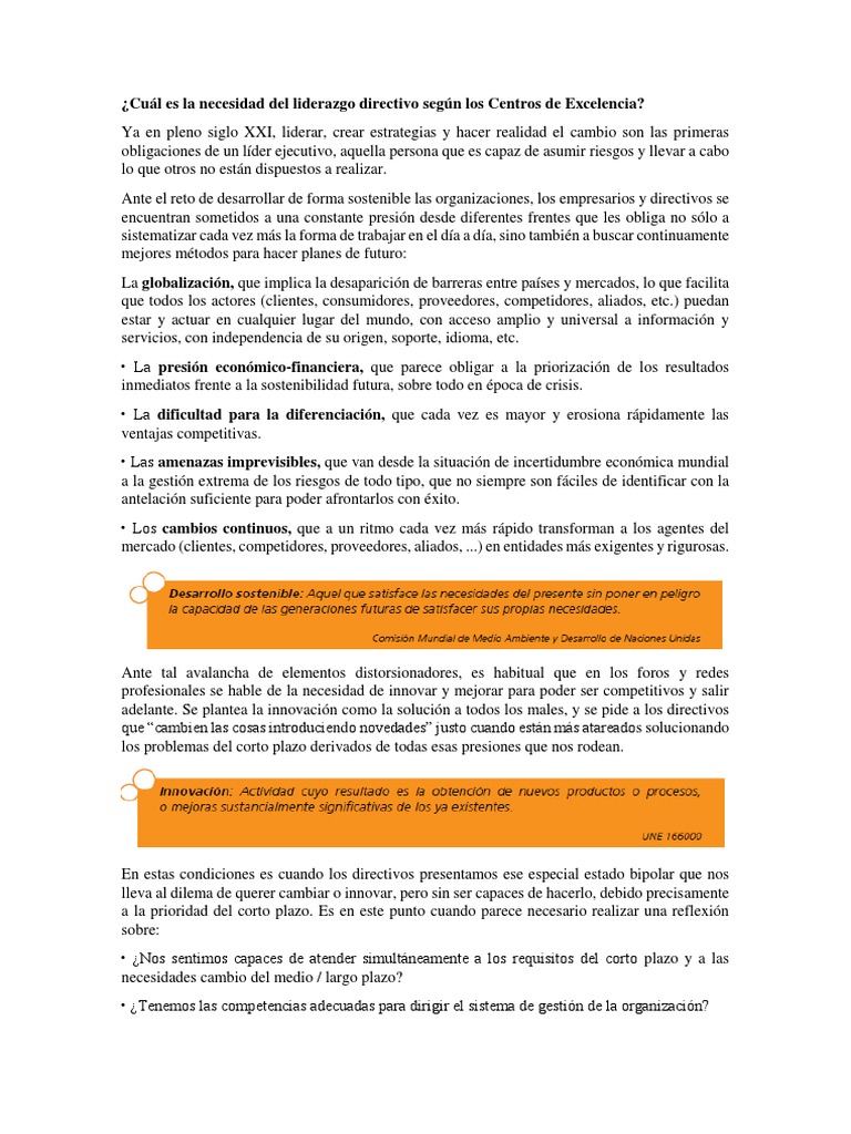 ¿Cuál Es La Necesidad Del Liderazgo Directivo Según Los Centros de ... ¿Cuál Es La Necesidad Del Liderazgo Directivo Según Los Centros de ...