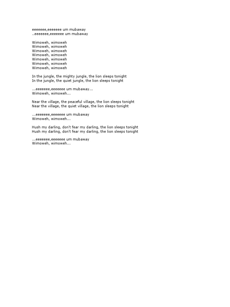 Awimawe Lyric | PDF | American Songs | Song Recordings Produced