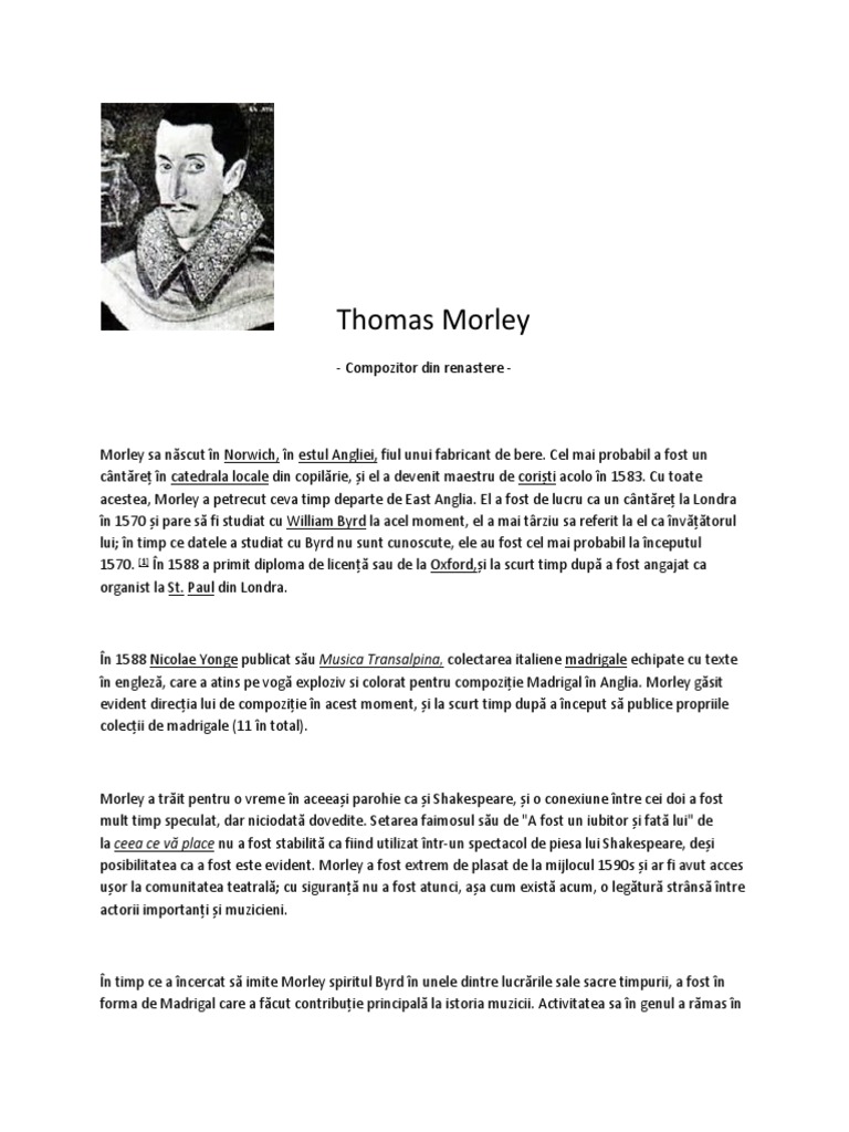 Thomas Morley | PDF