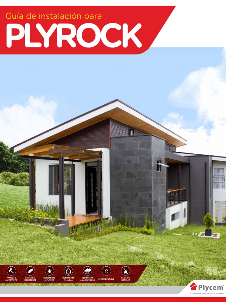 Guía de Instalación de Plyrock | PDF | Tornillo | Unión