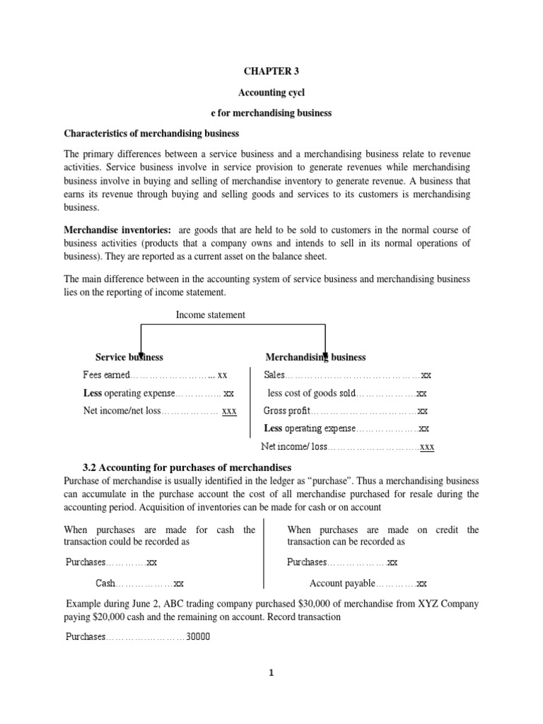 Chapter 3 Principle of Accounting | PDF | Discounts And Allowances ...