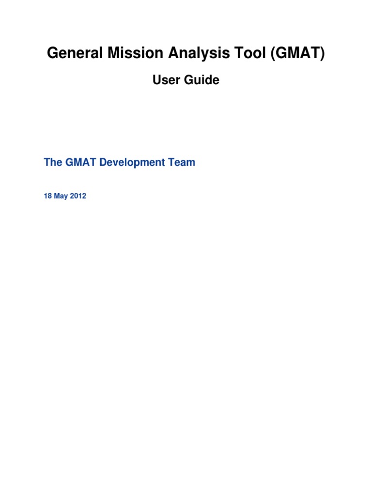 GMAT User Guide PDF | Download Free PDF | Graphical User Interfaces | Matlab