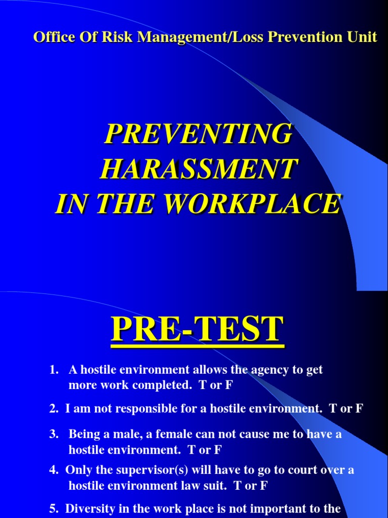 Workplace Harassment Prevention Guide | PDF | Sexual Harassment ...