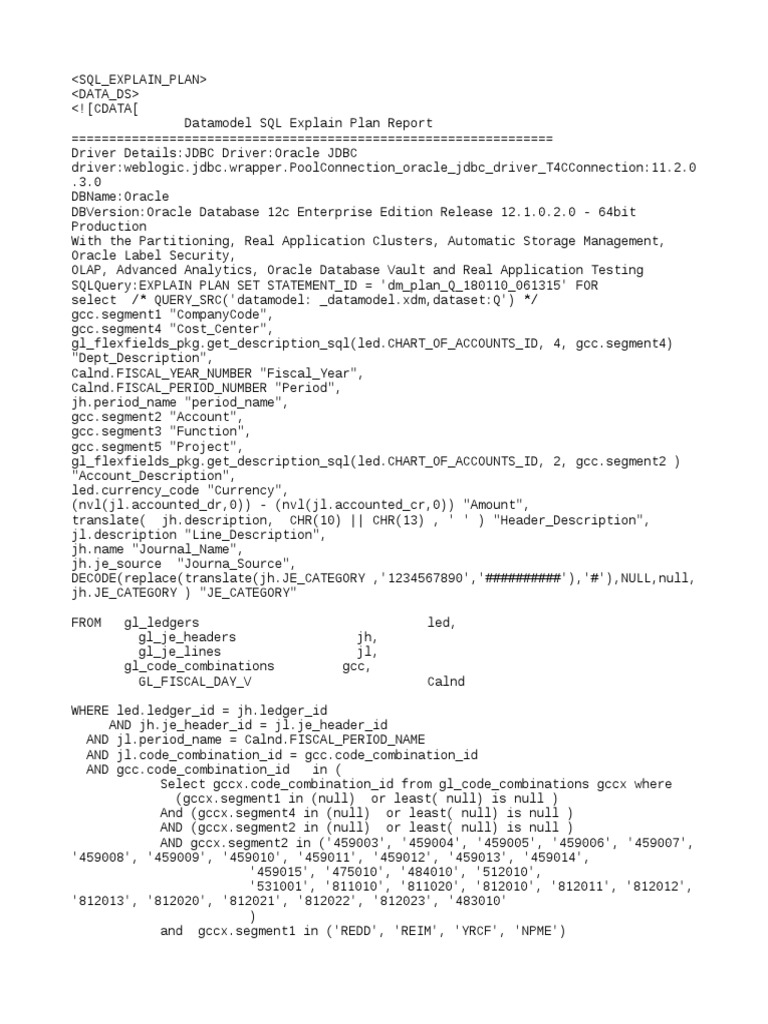 Explain Plan | PDF | Oracle Database | Database Index