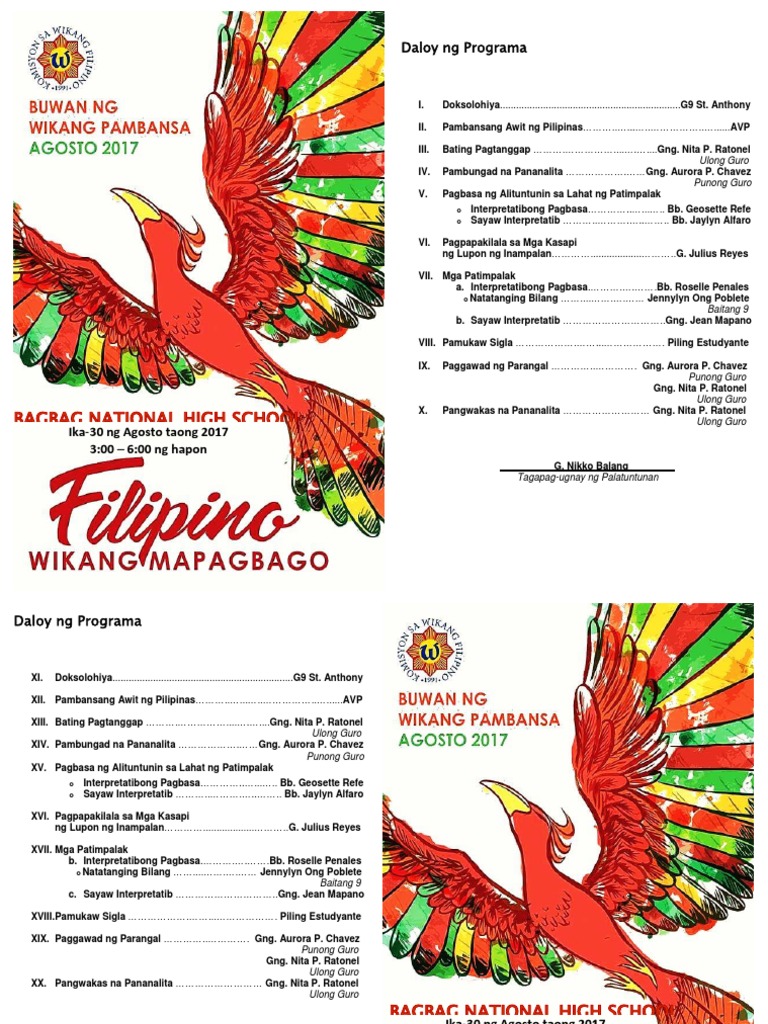 Program Buwan Wika | PDF