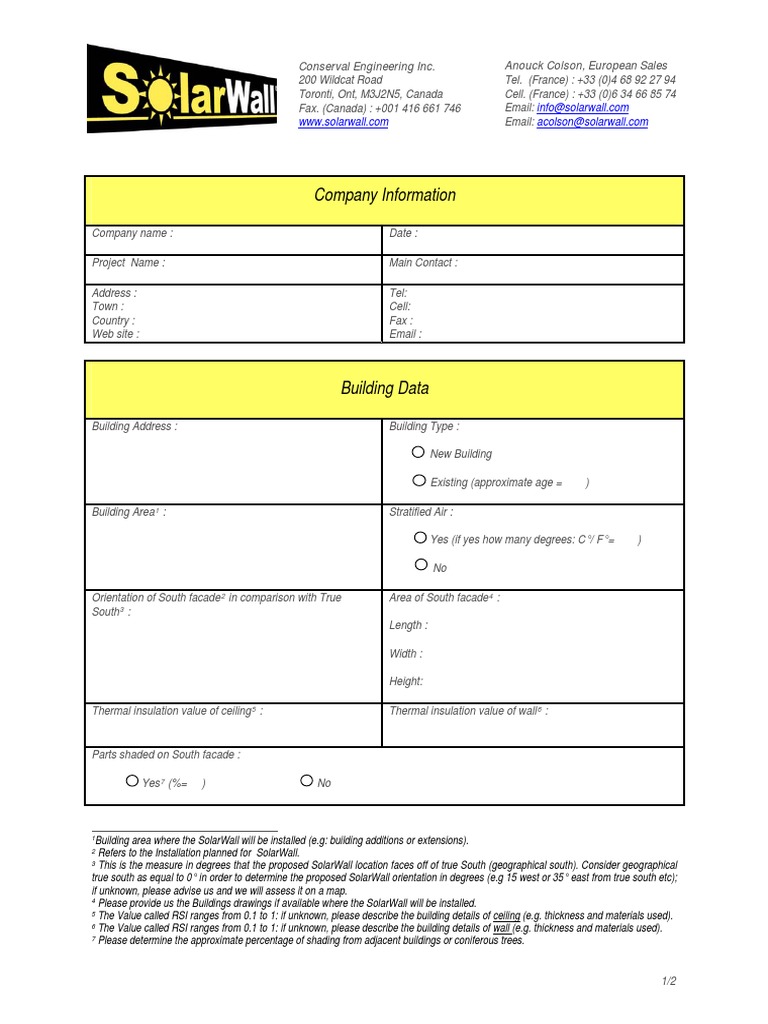 SolarWall Installation Guide | PDF | Hvac | Building Insulation