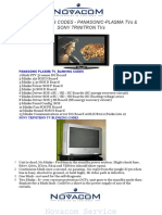 Sony Bravia KDL LCD TV Error Codes For Red LED Blinking Flashing Light | PDF | Technology ...