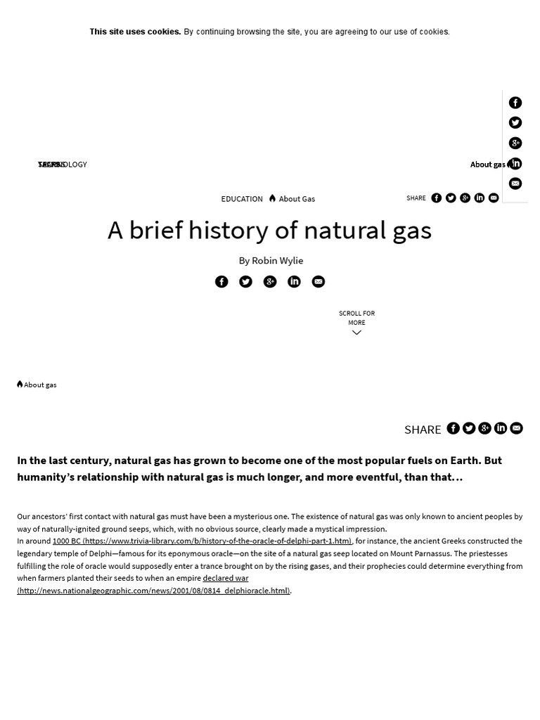 A Brief History of Natural Gas - Eniday PDF | PDF | Delphi | Natural Gas