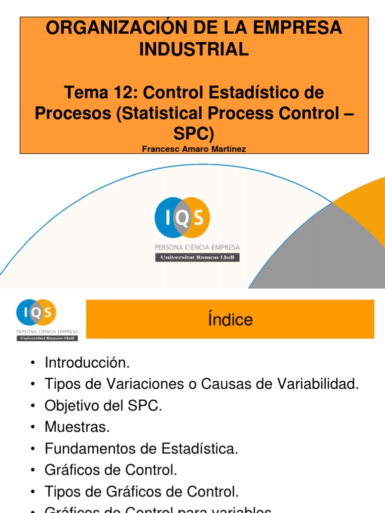 Control Estadístico de Procesos - SPC | Distribución normal | Desviación Estándar