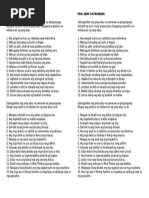 Sawikain at Salawikain Worksheet | PDF