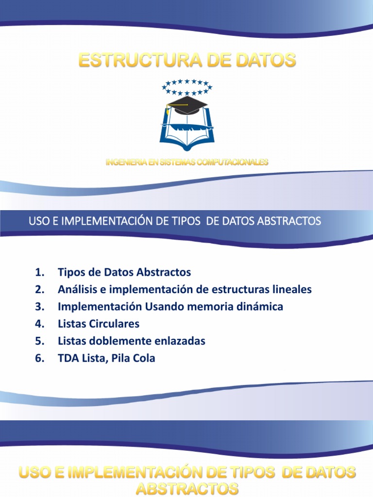 02.ESTRUCTURAS CLASE-Tipos de Datos Abstractos | PDF | Puntero ...