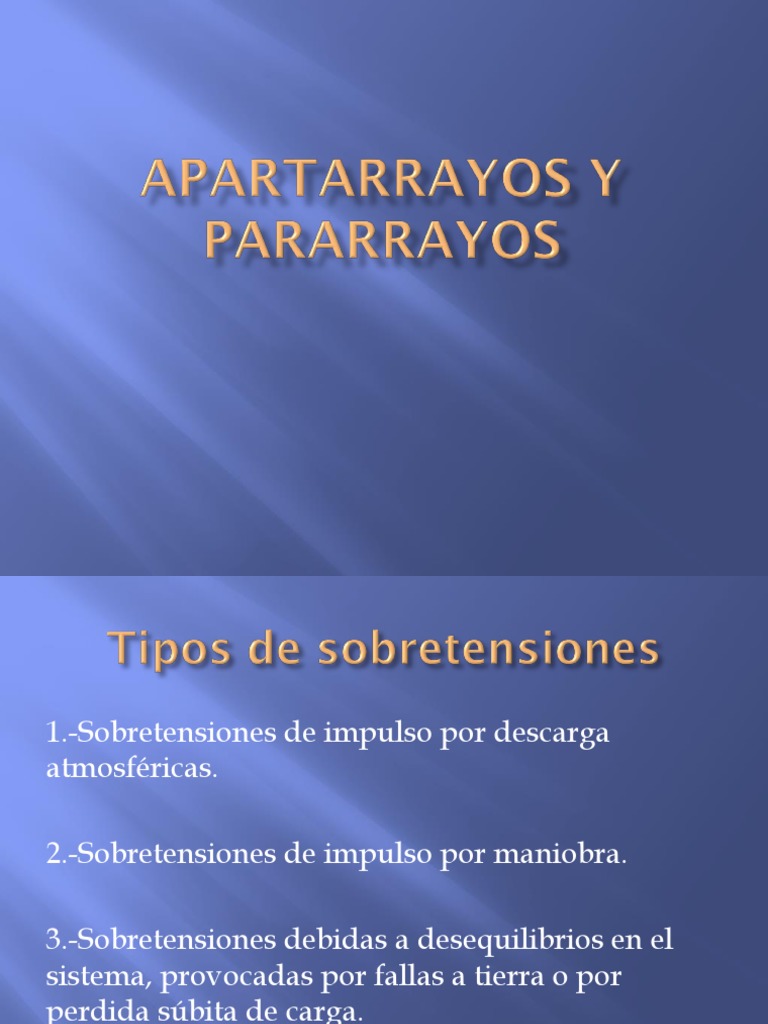 Apartarrayos y Pararrayos | PDF | Electromagnetismo | Electricidad