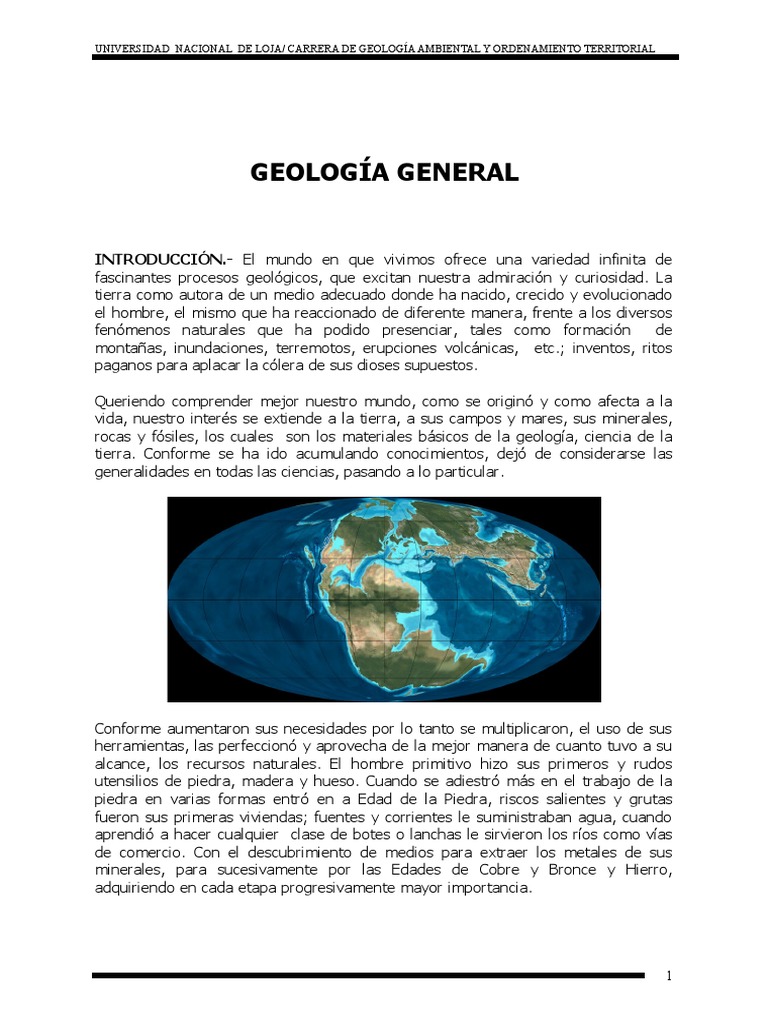 Geología General 1 | PDF | Volcán | Tierra