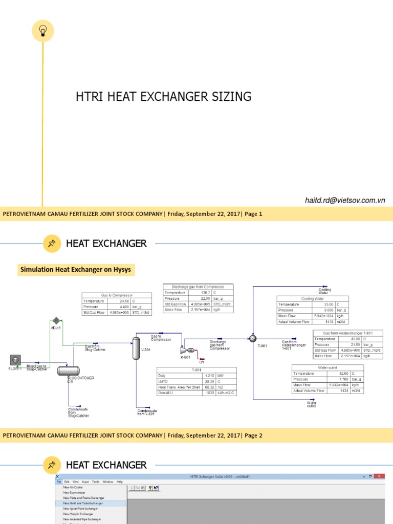 3.HTRI Heat Exchanger Sizing | PDF