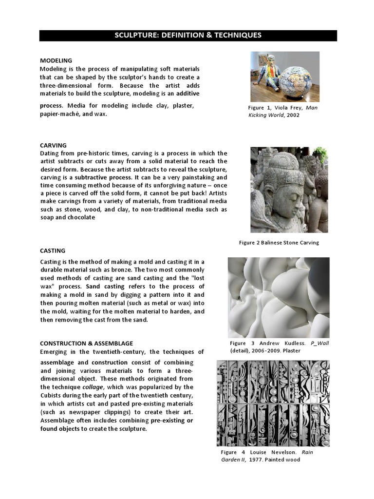 Analysing Sculpture | PDF | Casting | Sculpture