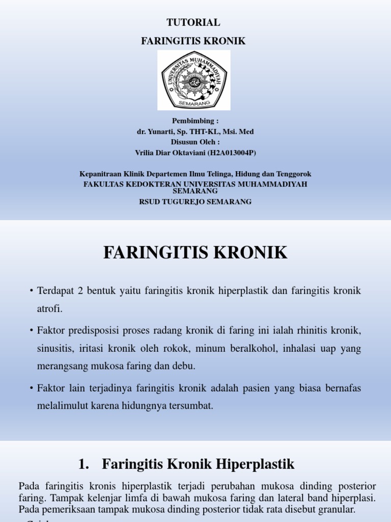 Faringitis Kronik | PDF