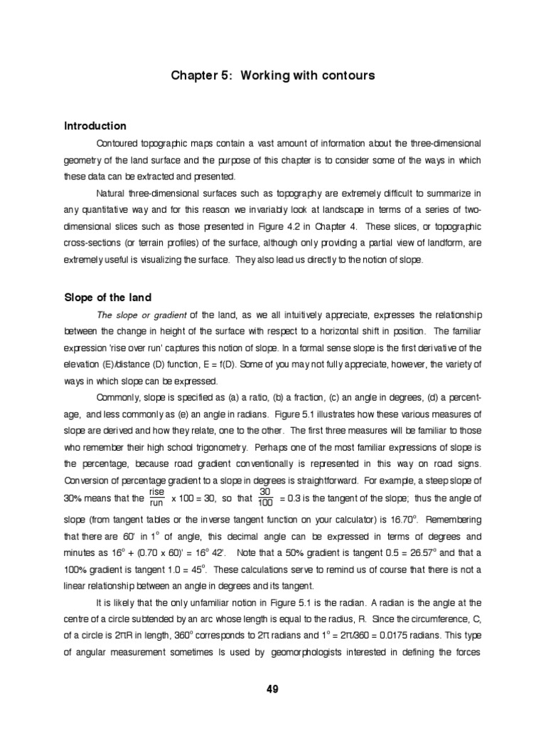 Chapter 5 PDF | PDF | Contour Line | Angle