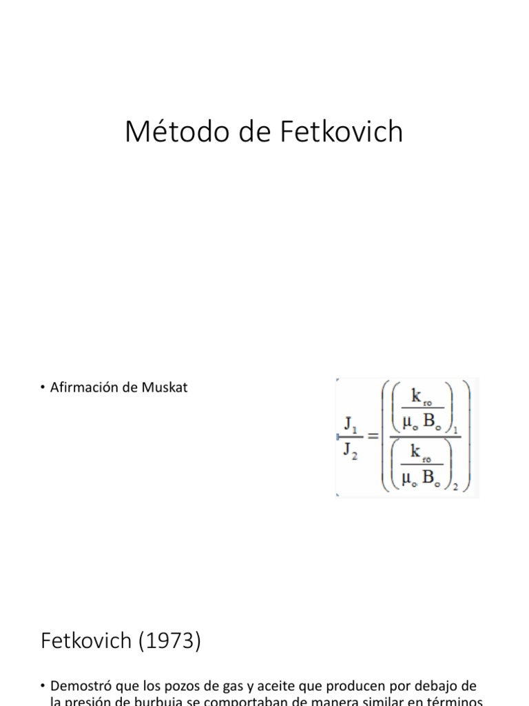 Método de Fetkovich | PDF