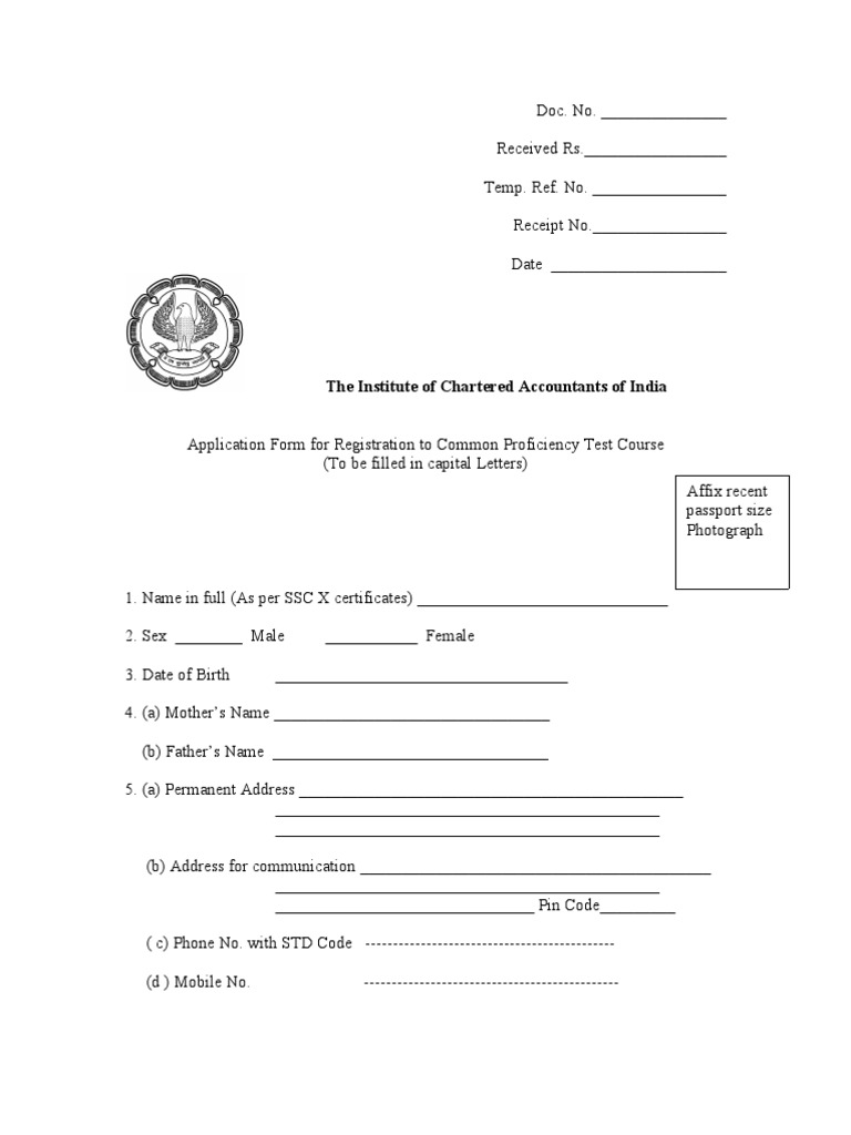 CPT Application Form | PDF | Services (Economics) | Service Industries