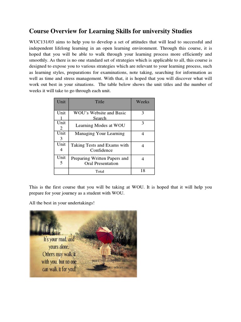 Learning Skills for University Success | PDF