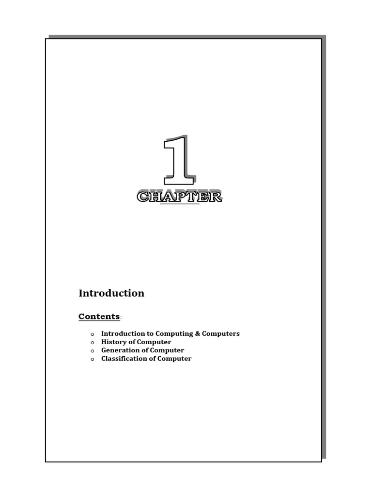 Chapter 1. Introduction | PDF | Computer Program | Programming