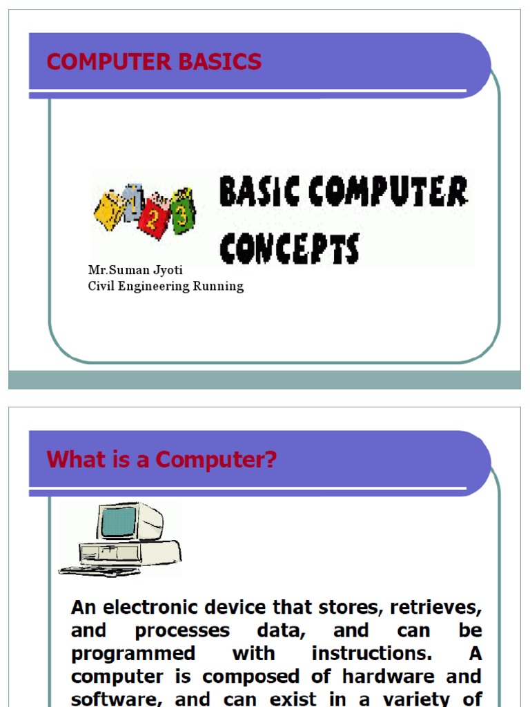 Lec 0.1 Basic of Computer Knowledge | PDF