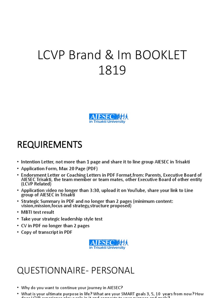 LCVP Bim Booklet | PDF | Leadership | Psychological Concepts