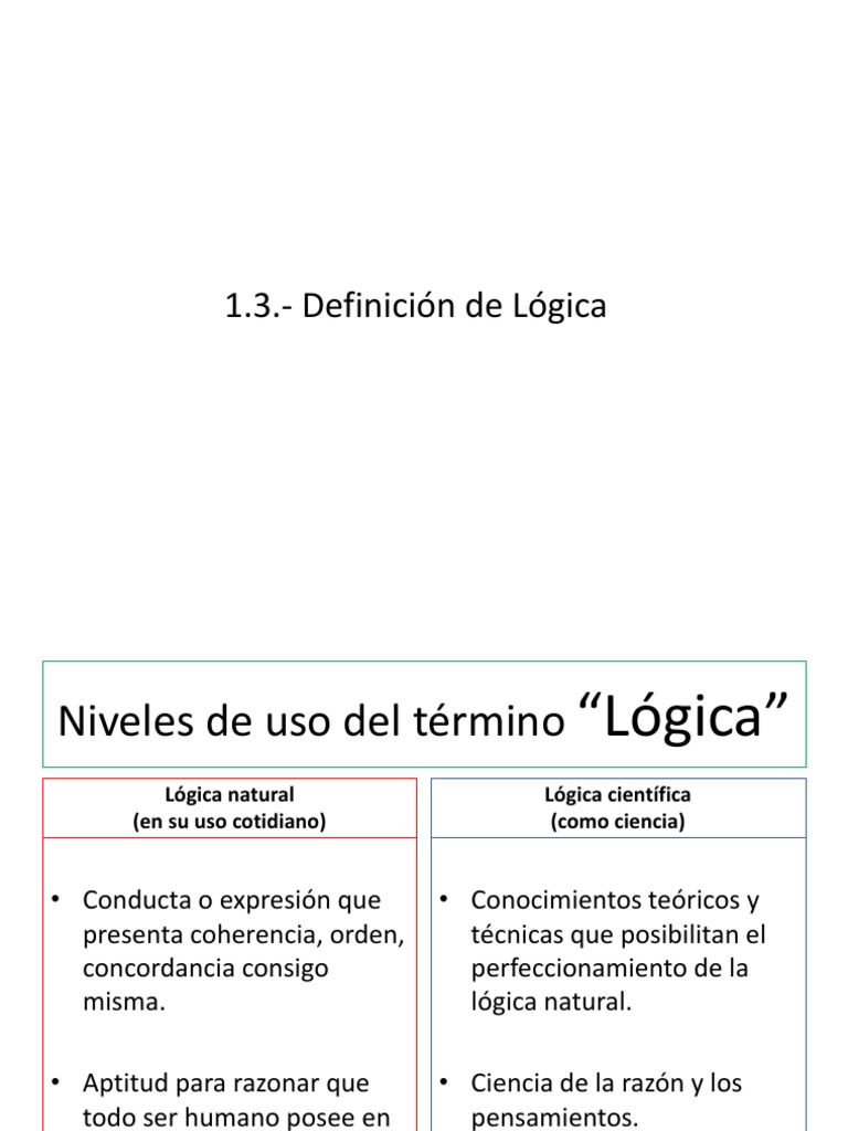 Definición de Lógica | PDF | Lógica | Razón