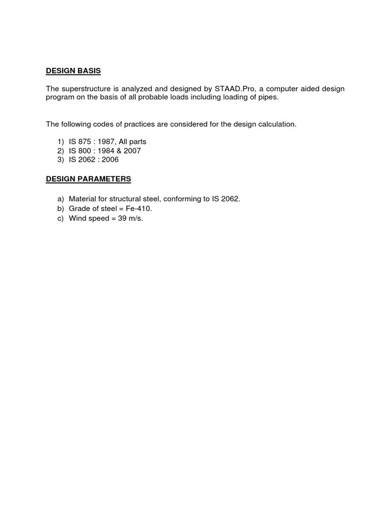RMP-III Pipe Rack Design Document | PDF