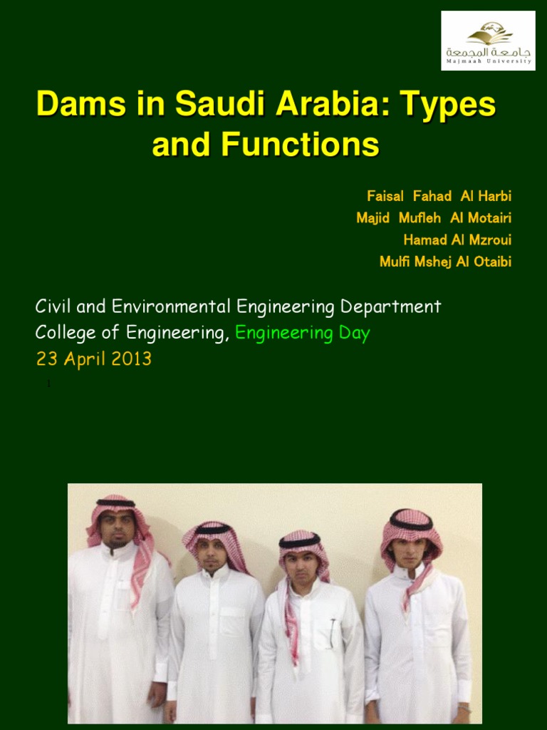 Dams in Saudi Arabia: Types and Functions: Civil and Environmental ...