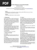 Sample Paper APSA Format | PDF | Paragraph | Typefaces