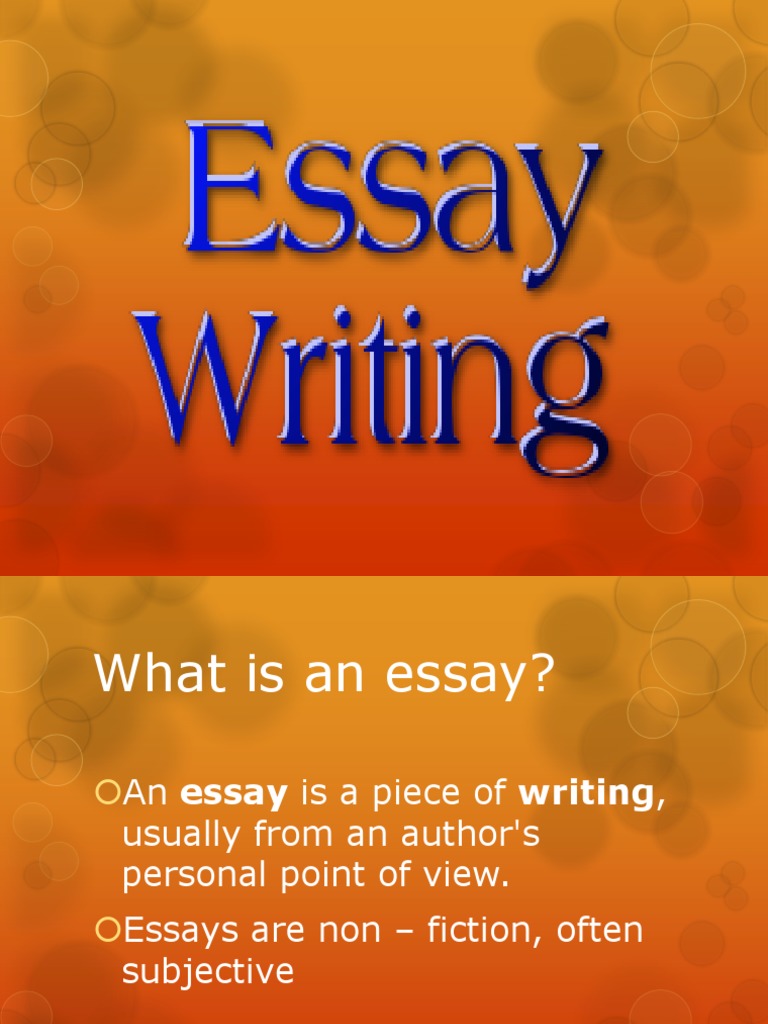 Essay Writing | PDF | Essays | Thesis