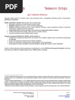 Yettel Cenovnik Aktuelnih Tarifnih Paketa 082023 | PDF