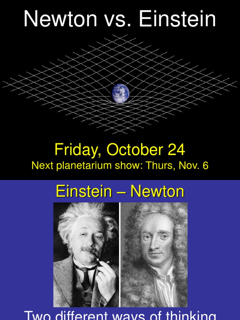 Einstein and Newton View On Gravitation | PDF | Gravity | Mass