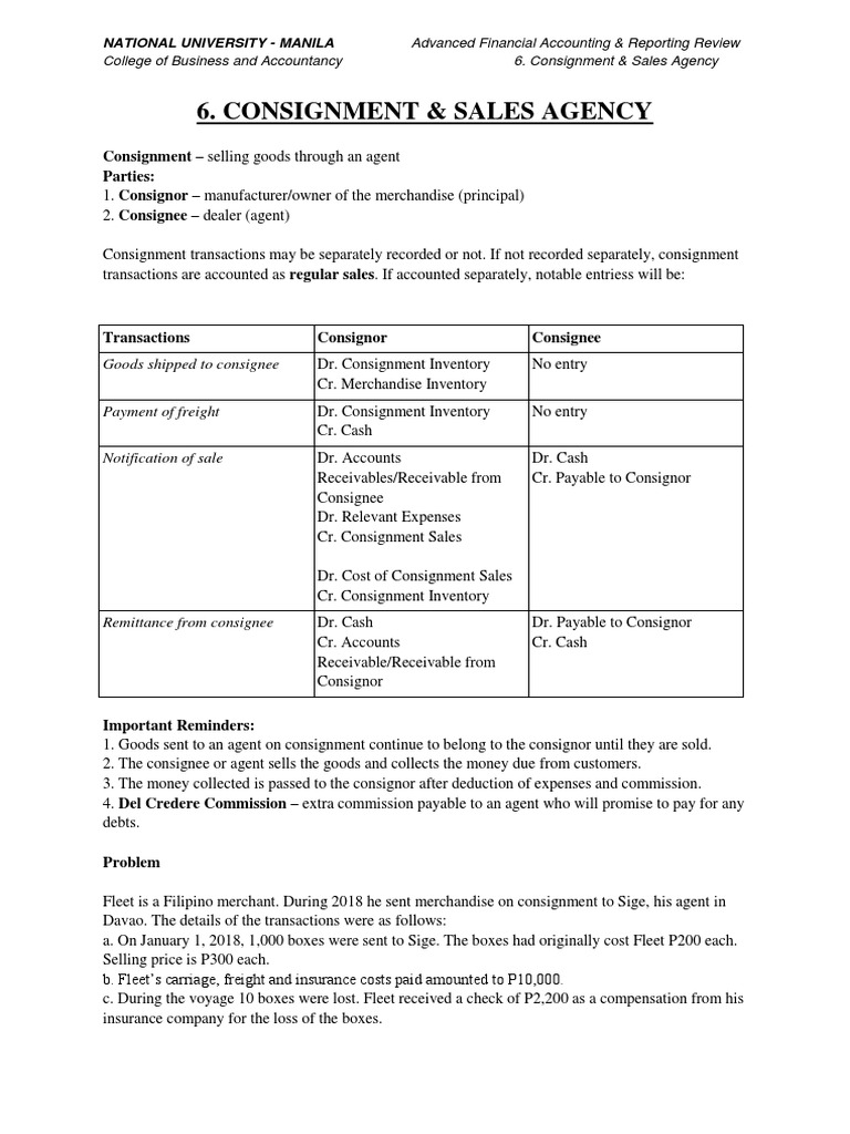 Consignment & Sales Agency | PDF | Corporate Jargon | Business