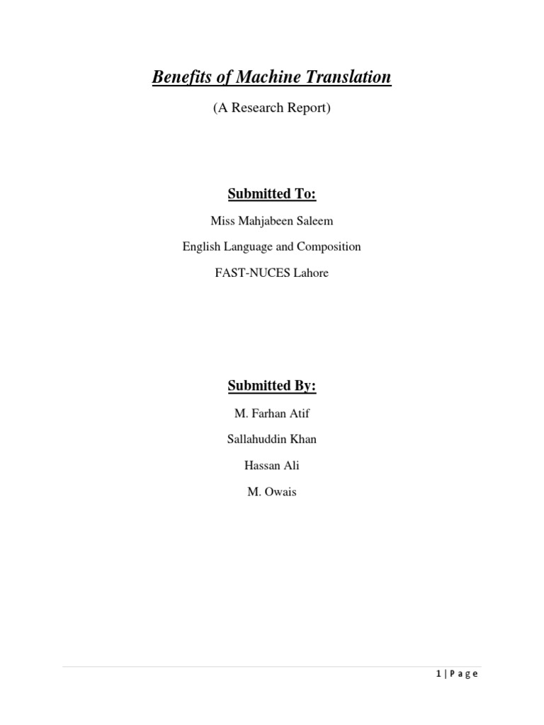 An Analysis of the Benefits of Machine Translation in Education and ...