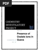 Class 12th Chemistry Project On Investigatory Test On Guava | PDF ...